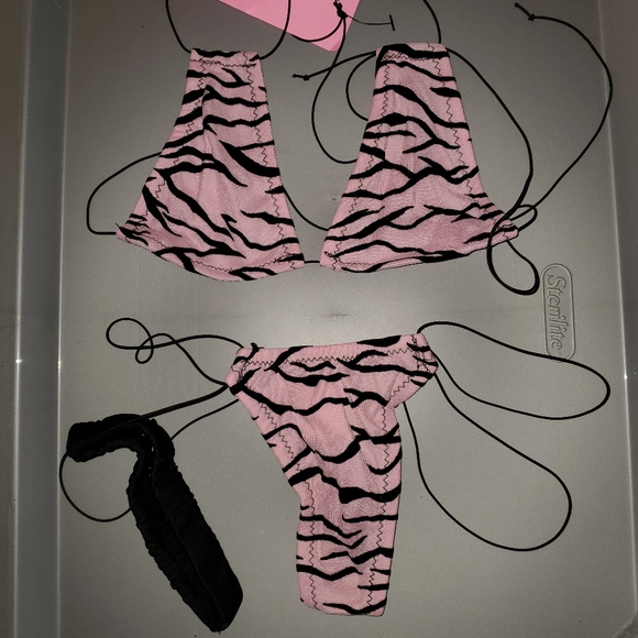 Swim | Micro Tri Top Thong Bottom Fluid Bikini | Poshmark
